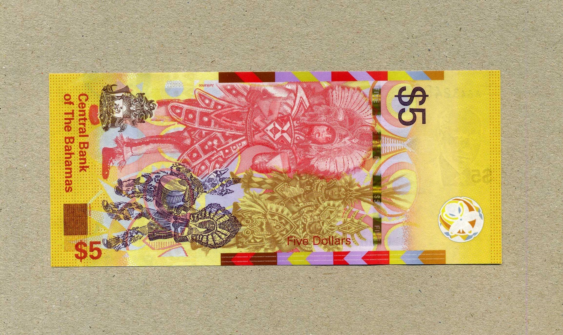 Bahamas 5 Dollars 2020 - Sir Cecil Wallace-Whitfield - unc / GEM UNC ...