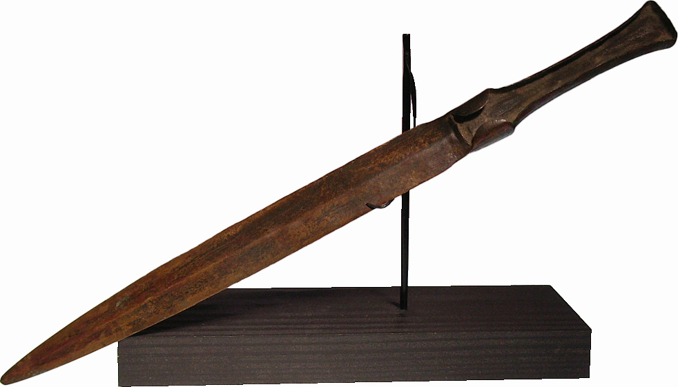 Bronze Age edge dagger made of bronze. Bronze Age collection 1st ...