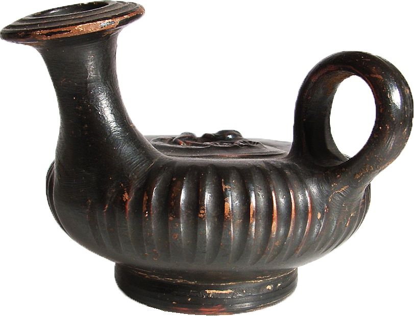 Spectacular specimen: Ancient Greek guttus with ox image, 4th century B ...