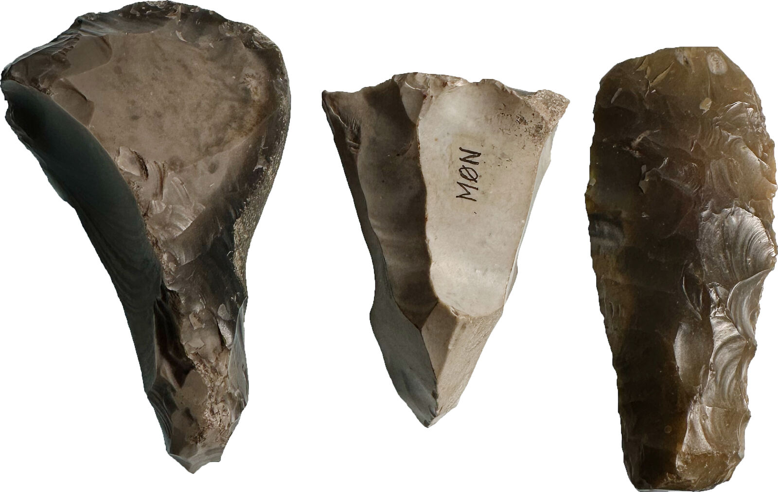 Stone Age collection: ax, core stone and drill Stone Age in DENMARK ...