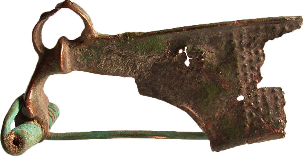 Large Roman crown Pannonia robe fibula, ancient ROMANS COLLECTION rare ...