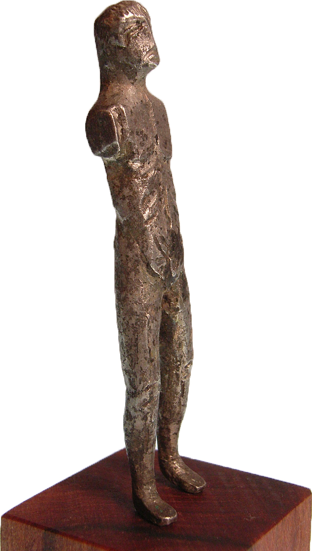 Magnificent specimen: Roman figurine of a man made of silver, fertility ...