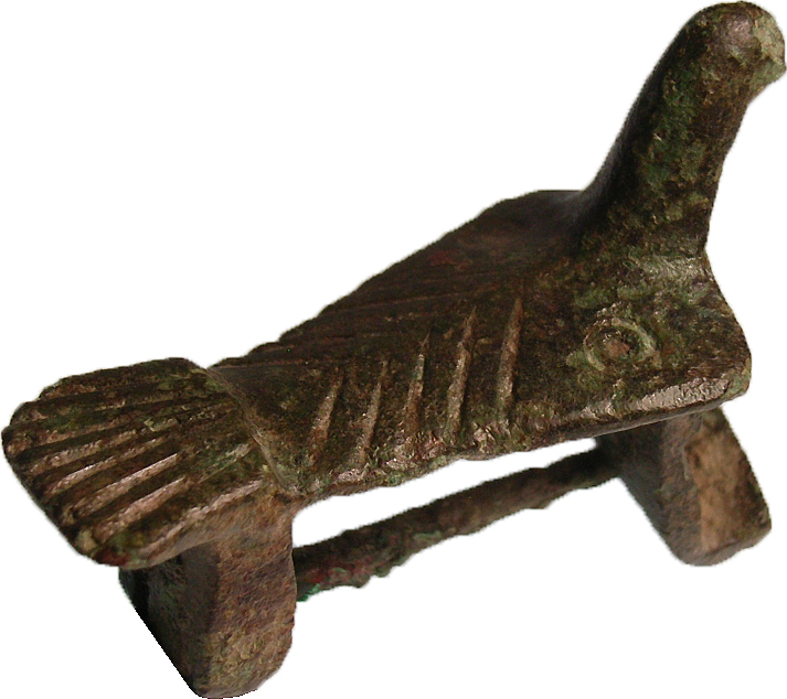 RARITY: Roman dove brooch with decoration, depiction of a bird ...