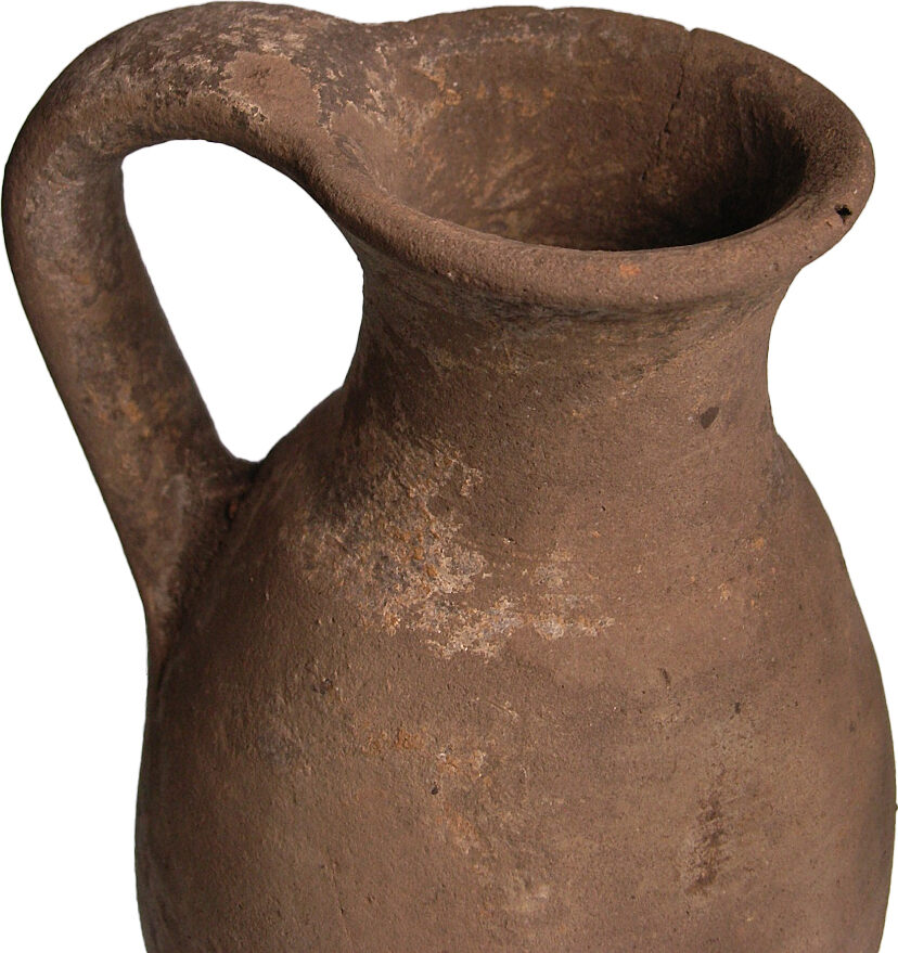 Roman ceramic jug with a handle, Roman table culture, Mediterranean ...