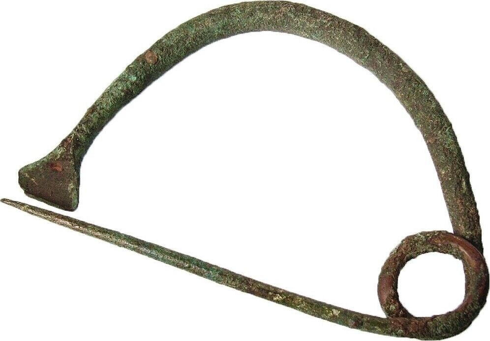 European ironage: large bow fibula from the Hallstatt culture estate ...