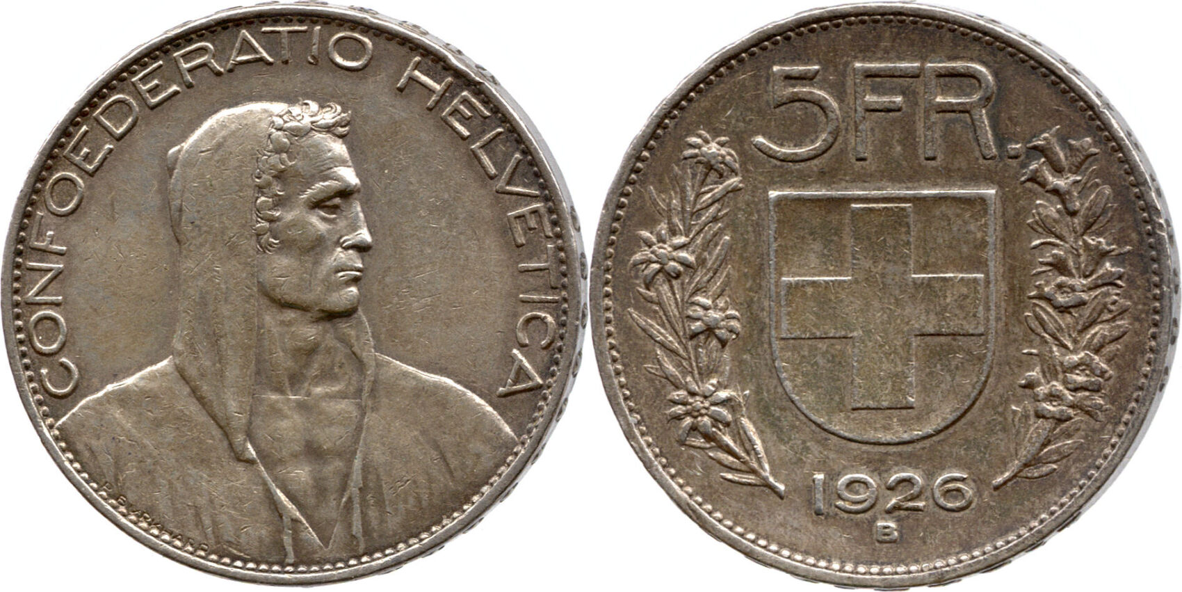 Schweiz 5 Franken 1926 Schöne Patina VF | MA-Shops