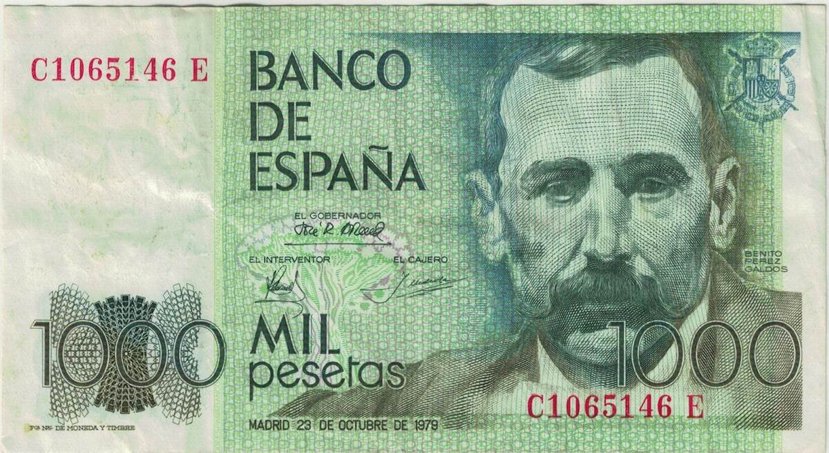 Spain 1000 Pesetas Banknote, 1979-10-23, KM:158 EF(40-45) | MA-Shops
