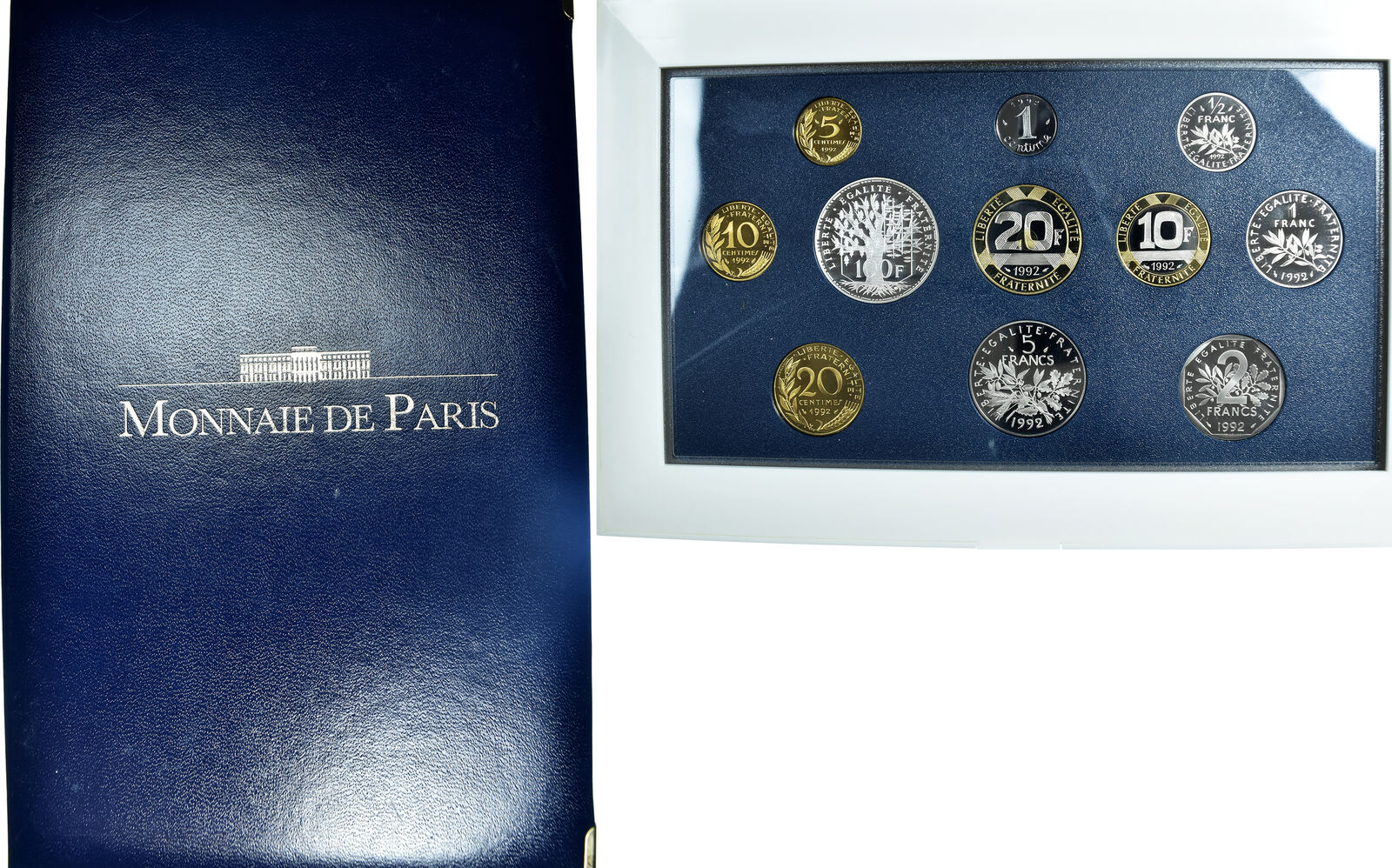 France Coffret 1 c. à 100 frs. 1992 Monnaie de Paris Coin, Monnaie de ...