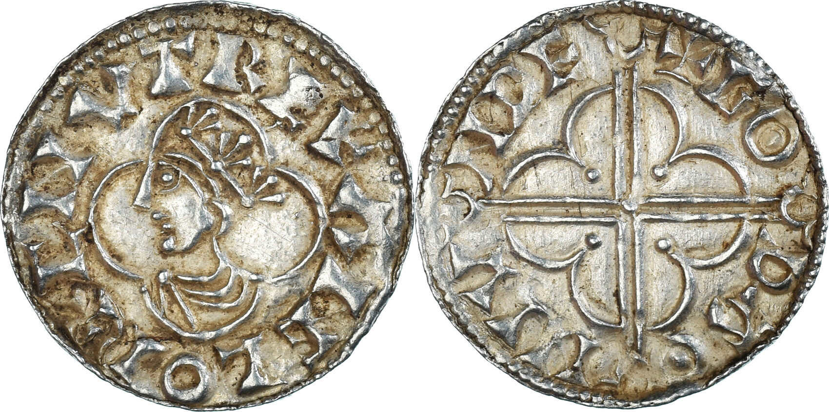 Great Britain Penny ca. 1016-1023 London Coin, Anglo-Saxon, Cnut ...