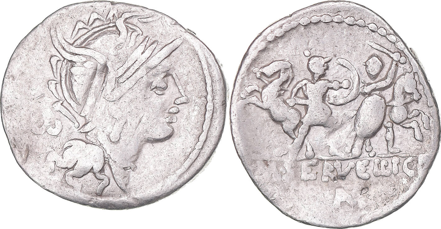 Denarius 100 BC Rome Coin, Servilia, Rome, Silver, Crawford:327/1 VF(30 ...