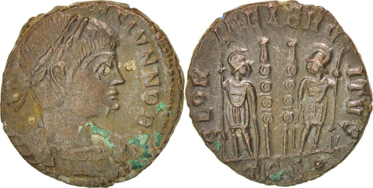 Nummus Coin, Constantine II, Roma, Copper, RIC:254 AU(50-53) | MA-Shops