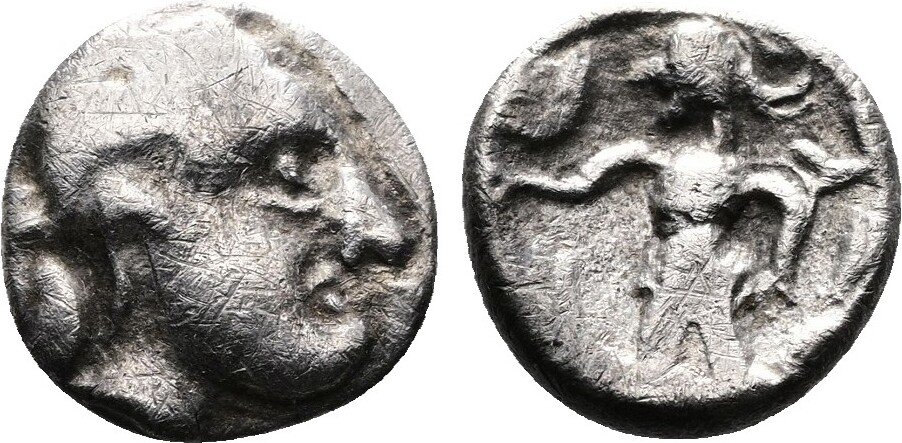 Celtic Obol 1st. Century BC Central European Tribes, Boii. Rare with ...