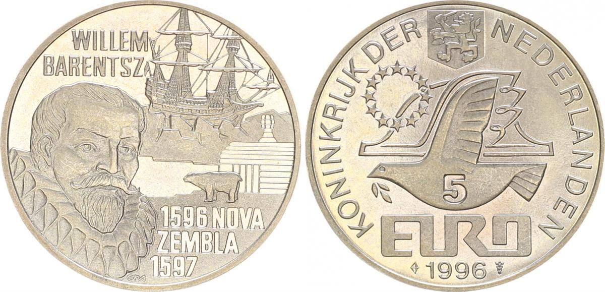 Niederlande 5 Euro 1996 Willem Barentsz (3) CH UNC | MA-Shops