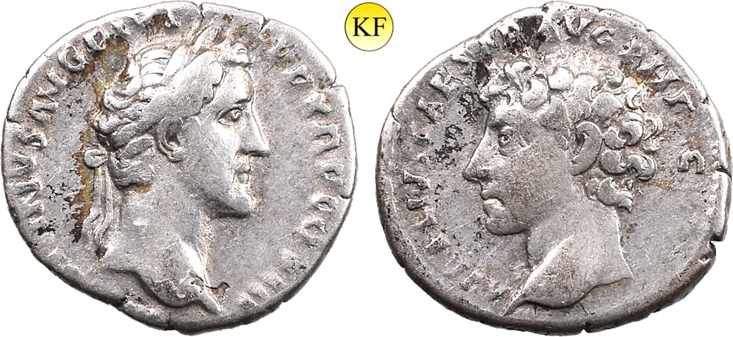 Römisches Kaiserreich Denar 139, Rom, Antoninus Pius and Marcus ...