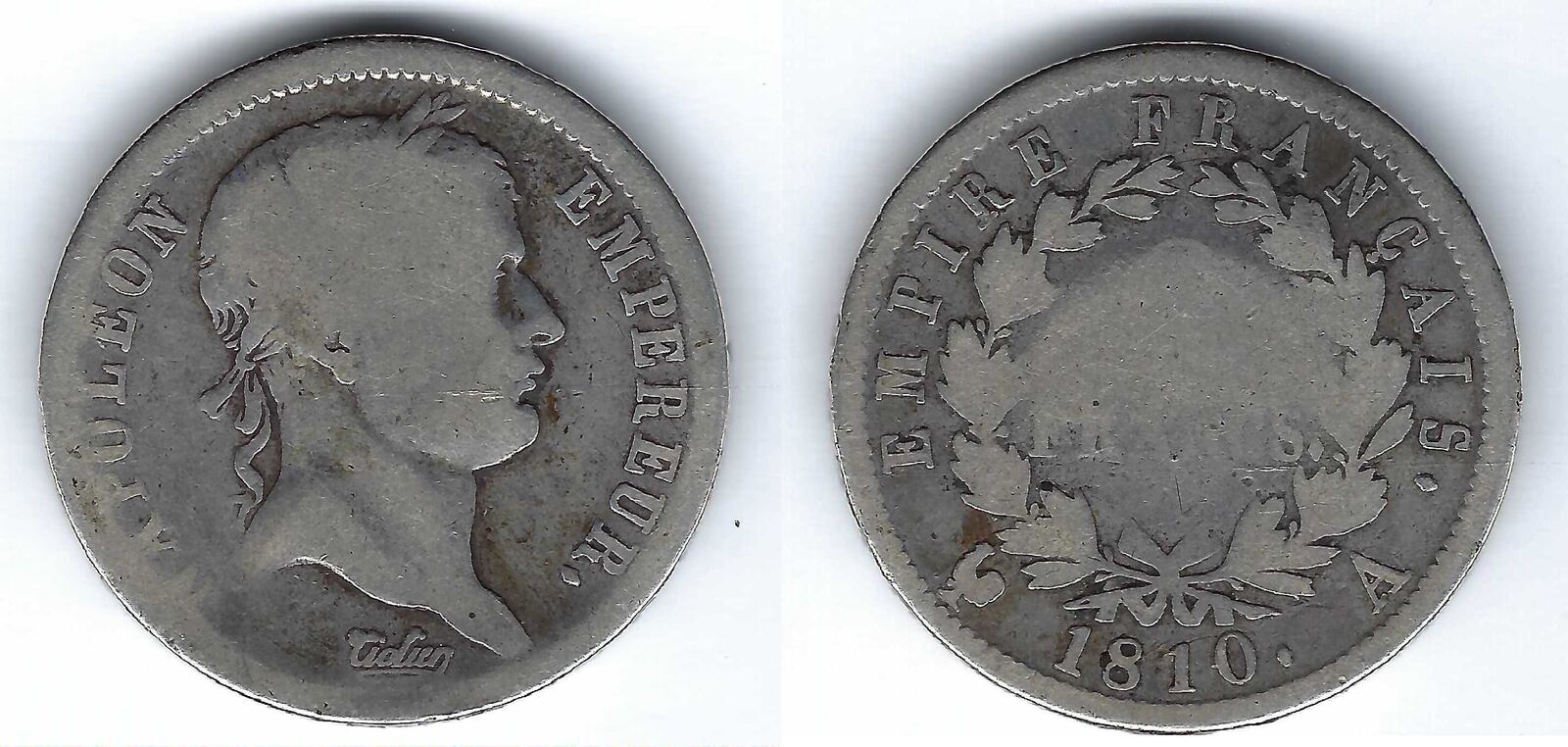 France / Frankreich / Paris 2 Francs 1810 A Napoléon Ier B | MA-Shops