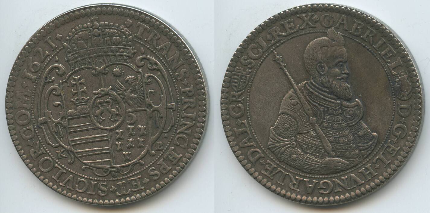RDR Österreich Ungarn 1 Taler Nachprägung 1621 KB GS320 - Gabriel Bethlen 1613-1629 Siebenbürgen ...