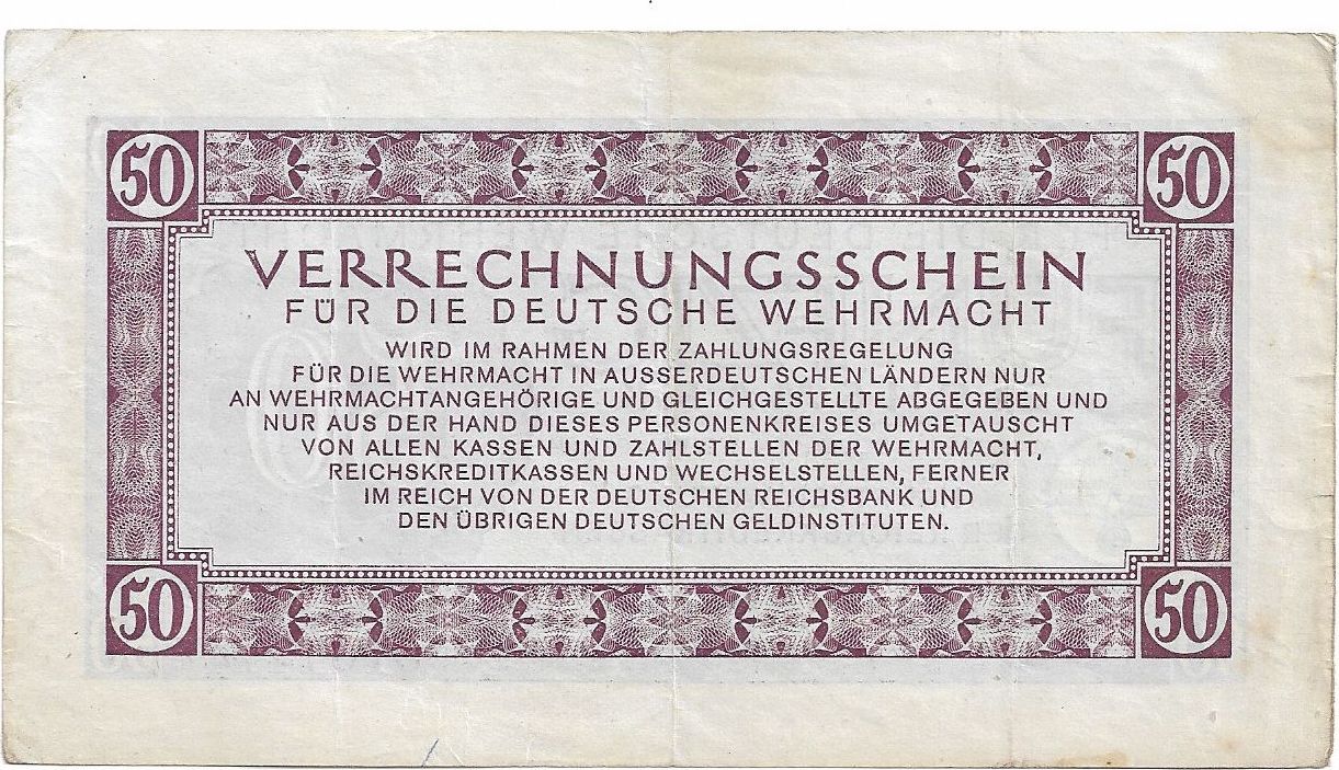 GERMANY - Military - Wehrmacht. 50 Reichsmark 1944. P M41 (1) | MA-Shops