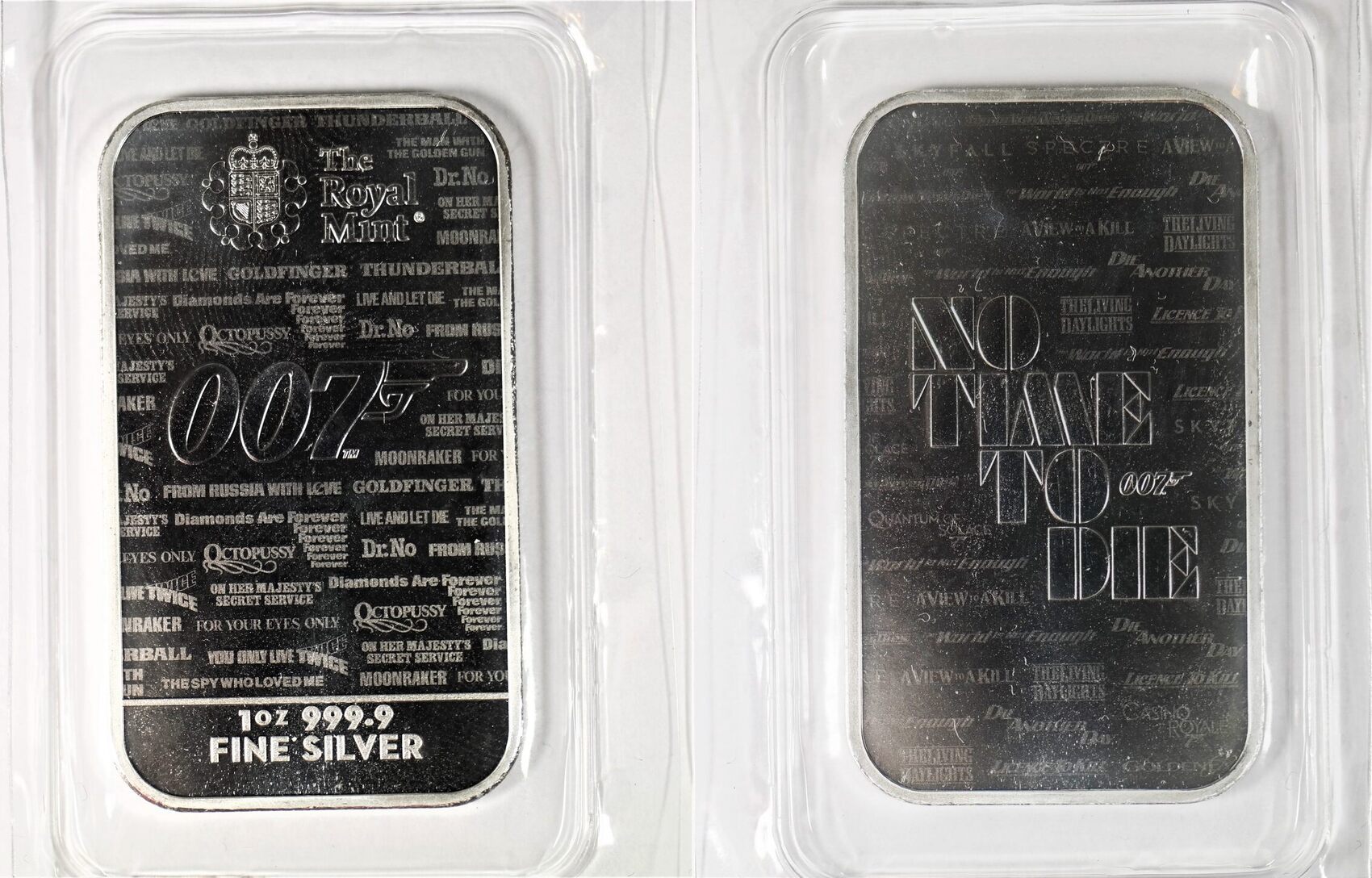 James Bond 007 No time to die 1oz Silver Bar. FDC | MA-Shops