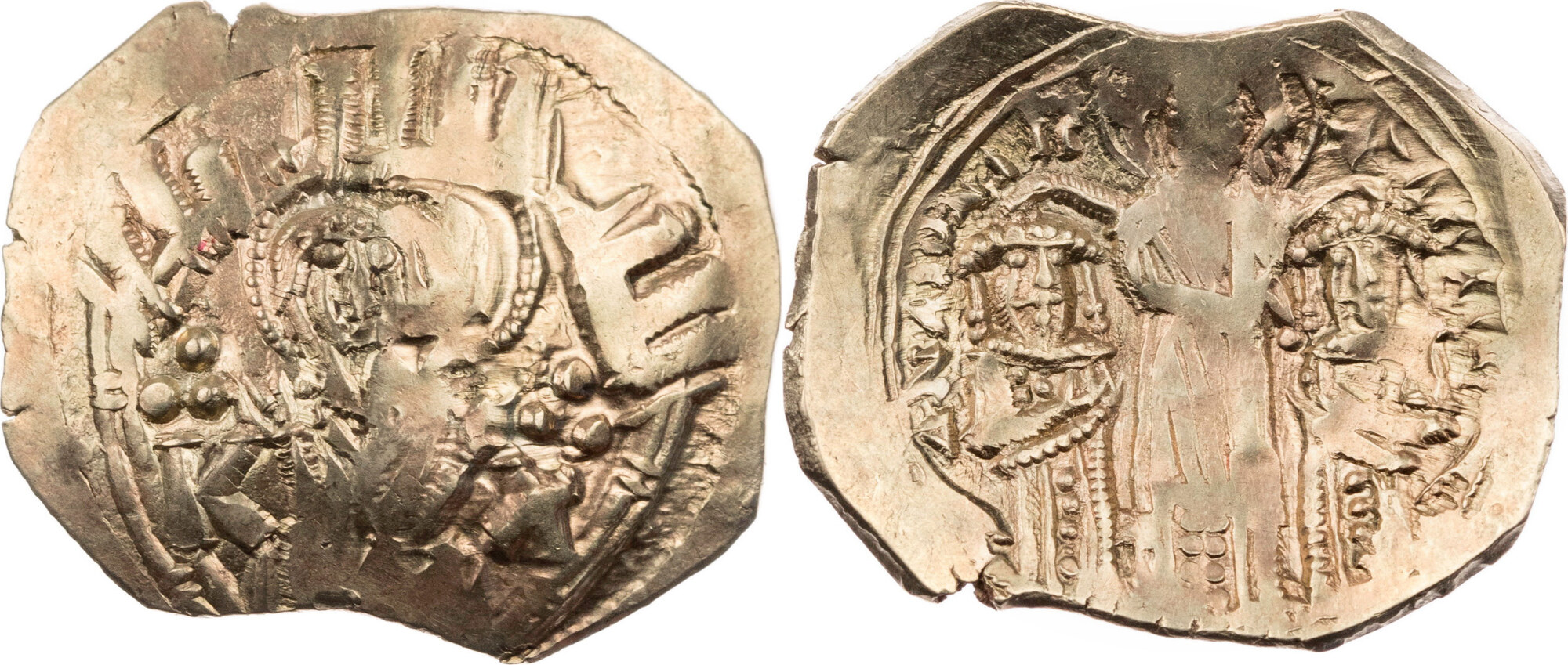 Byzanz Hyperpyron nomisma 1325-1328 (oder bis 1332) Andronikos II. mit ...