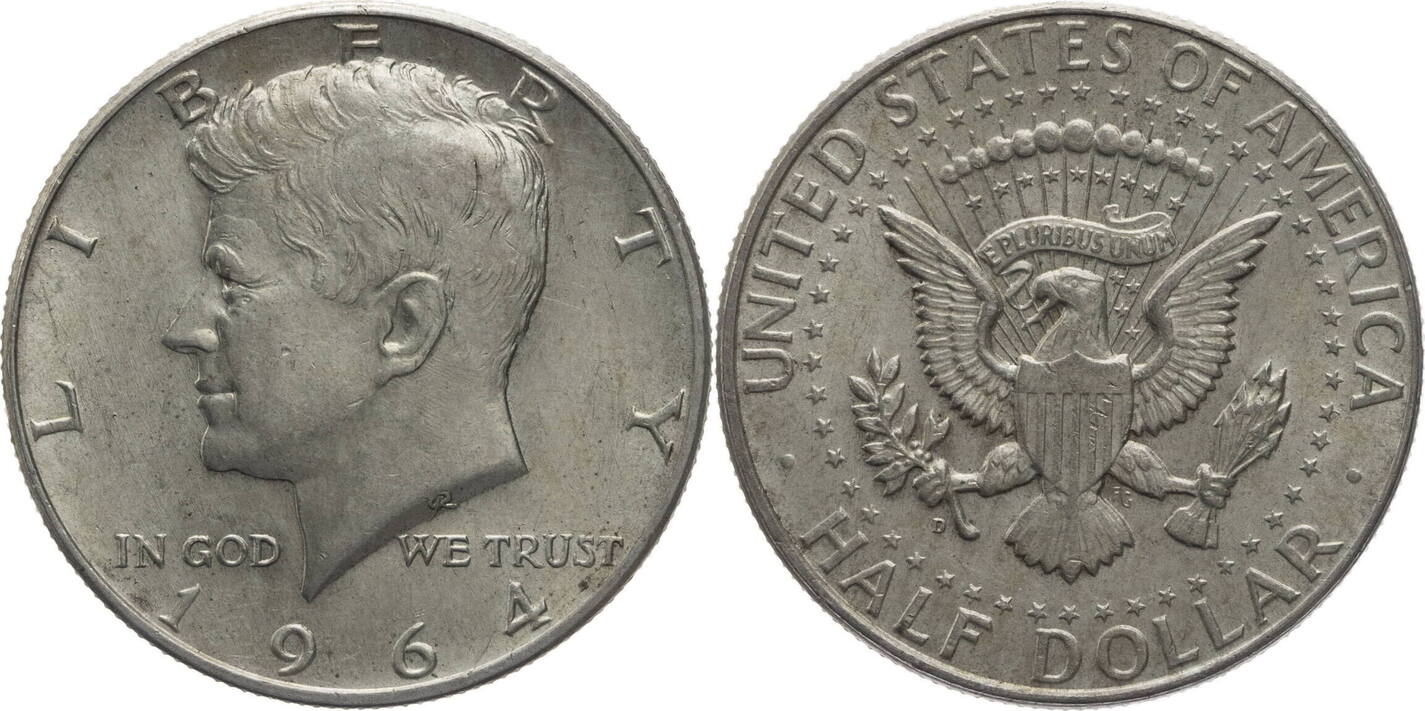 USA 1964 Half Dollar Kennedy VF-EF | MA-Shops