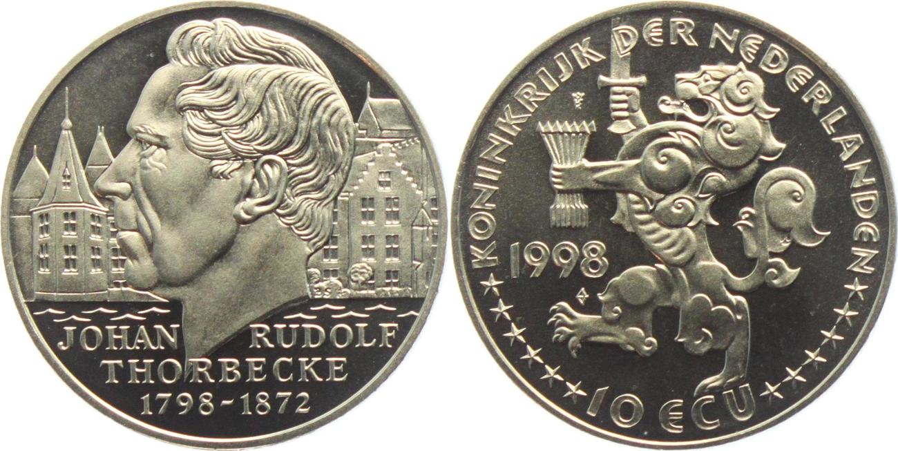 Niederlande 10 Ecu 1998 Johan Rudolf Thorbecke BU (MS65-70) | MA-Shops