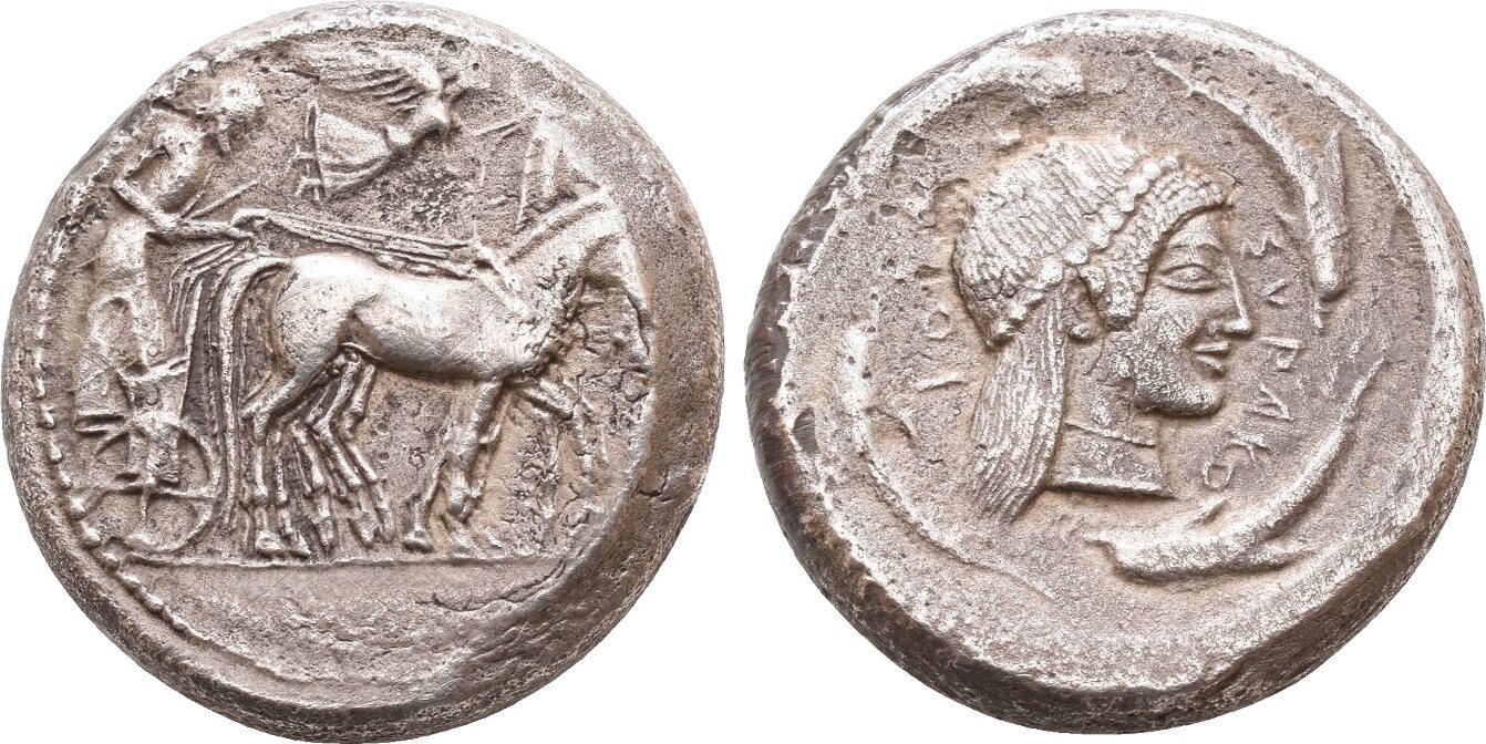 Syrakus Tetradrachme 485-479/478 v. Chr. unter Gelon I VF | MA-Shops