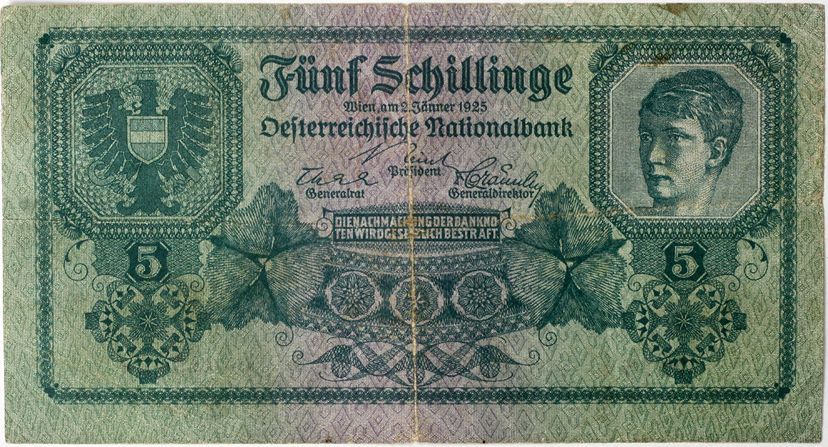 Austria 5 schilling 1925 Fine | MA-Shops