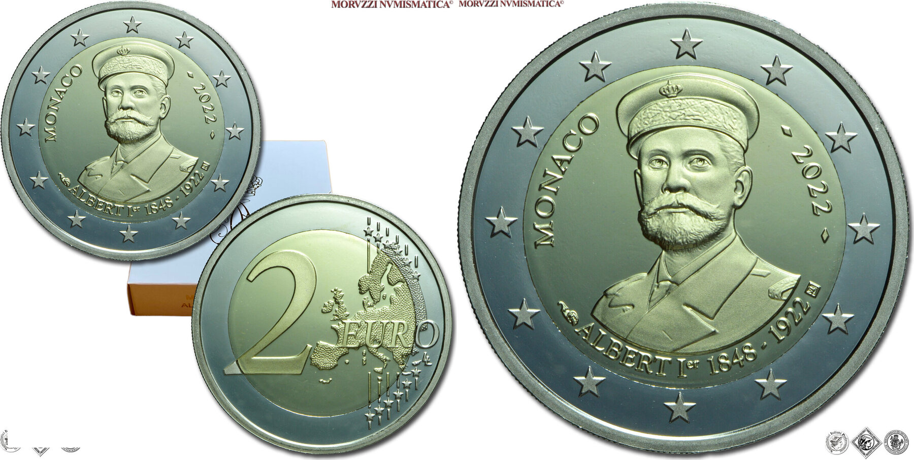 Principality of Monaco / Fürstentum Monaco 2 euro commemorative coin ...