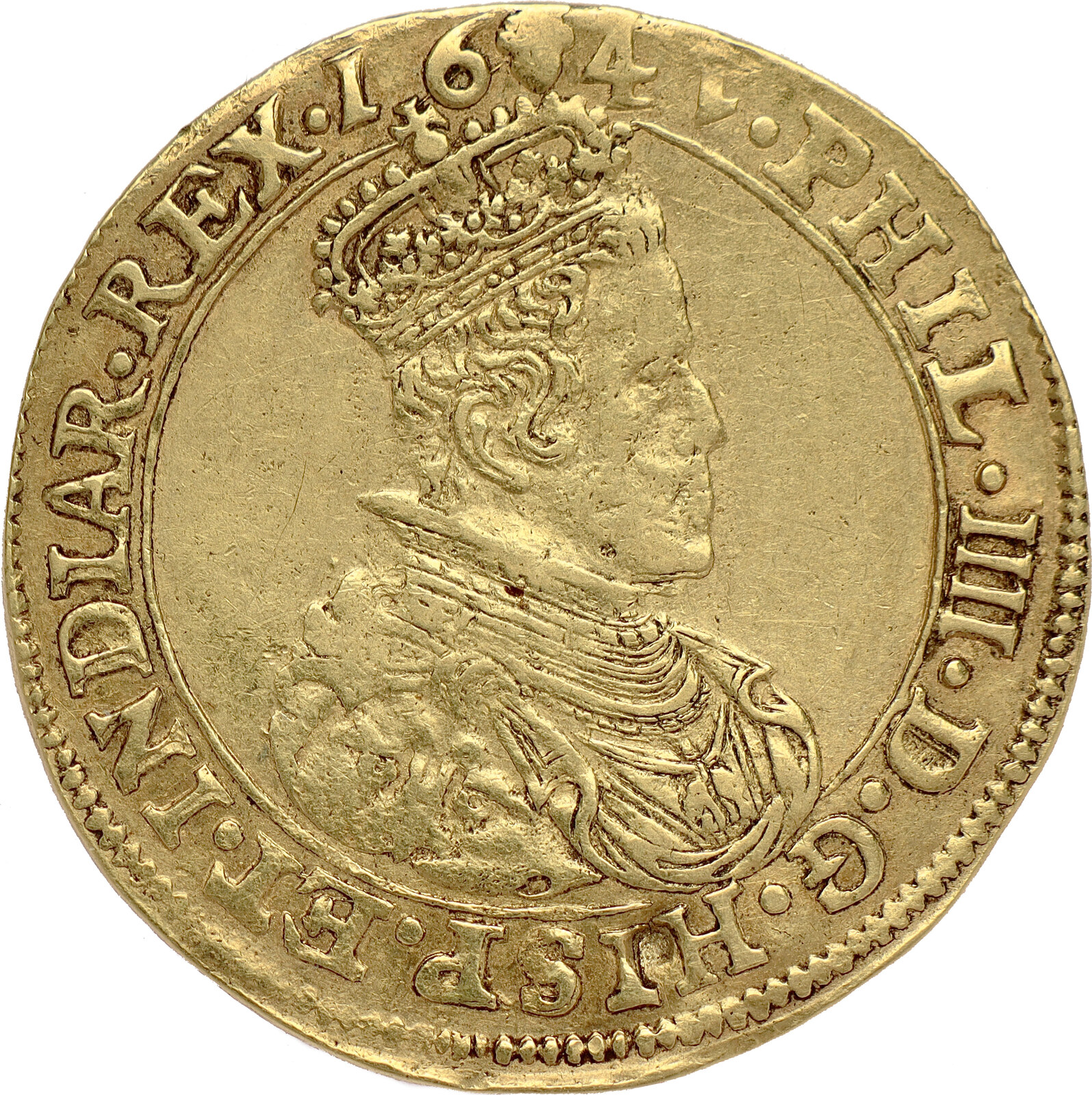 SPANISH NETHERLANDS Double Souverain 1641 Duchy of Brabant - Philip IV ...