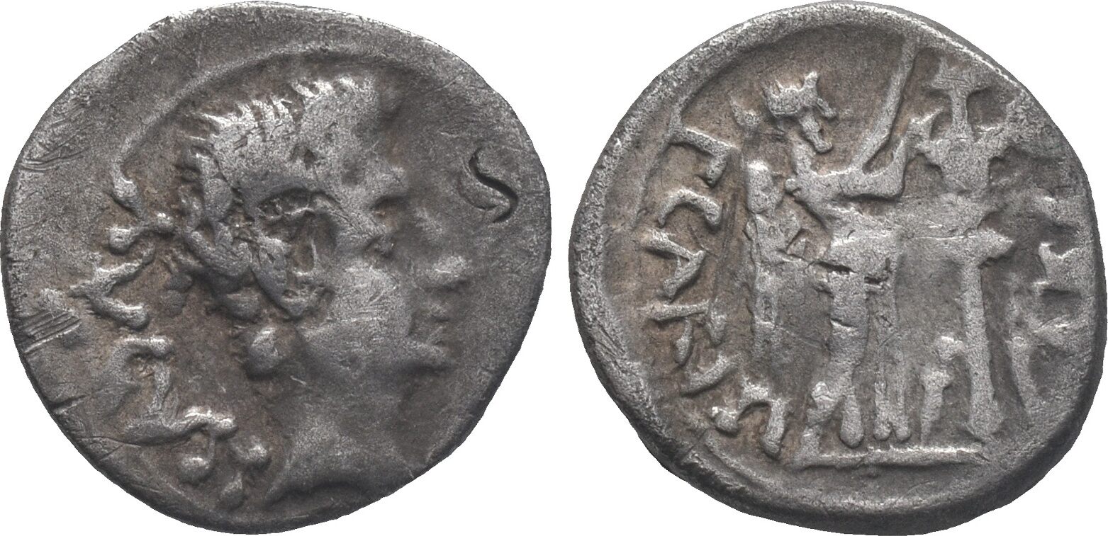Spagna Quinarius (27 BC–AD 14) Augustus Very Fine | MA-Shops