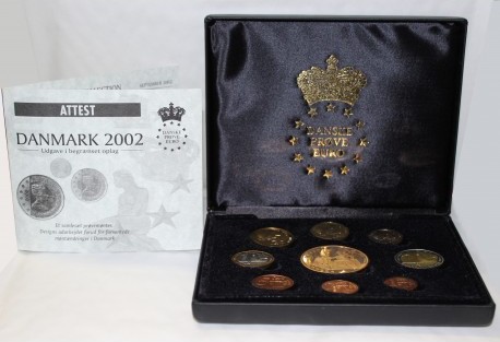 Danemark Série complète DENMARK - PROTOTYPE PROOF COIN SET 2002 - TRIAL ...