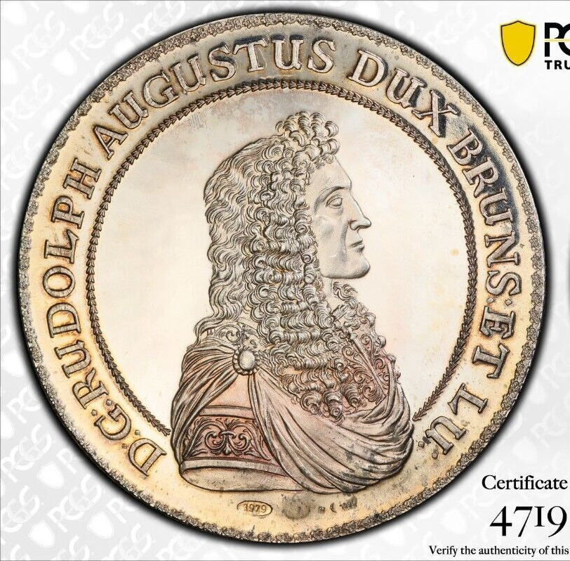 3 Taler PCGS Brunswick 1648 1979 SP64 Silver City View Official ...