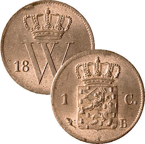 1821 B 1 Cent 1821B kwaliteit pr | MA-Shops