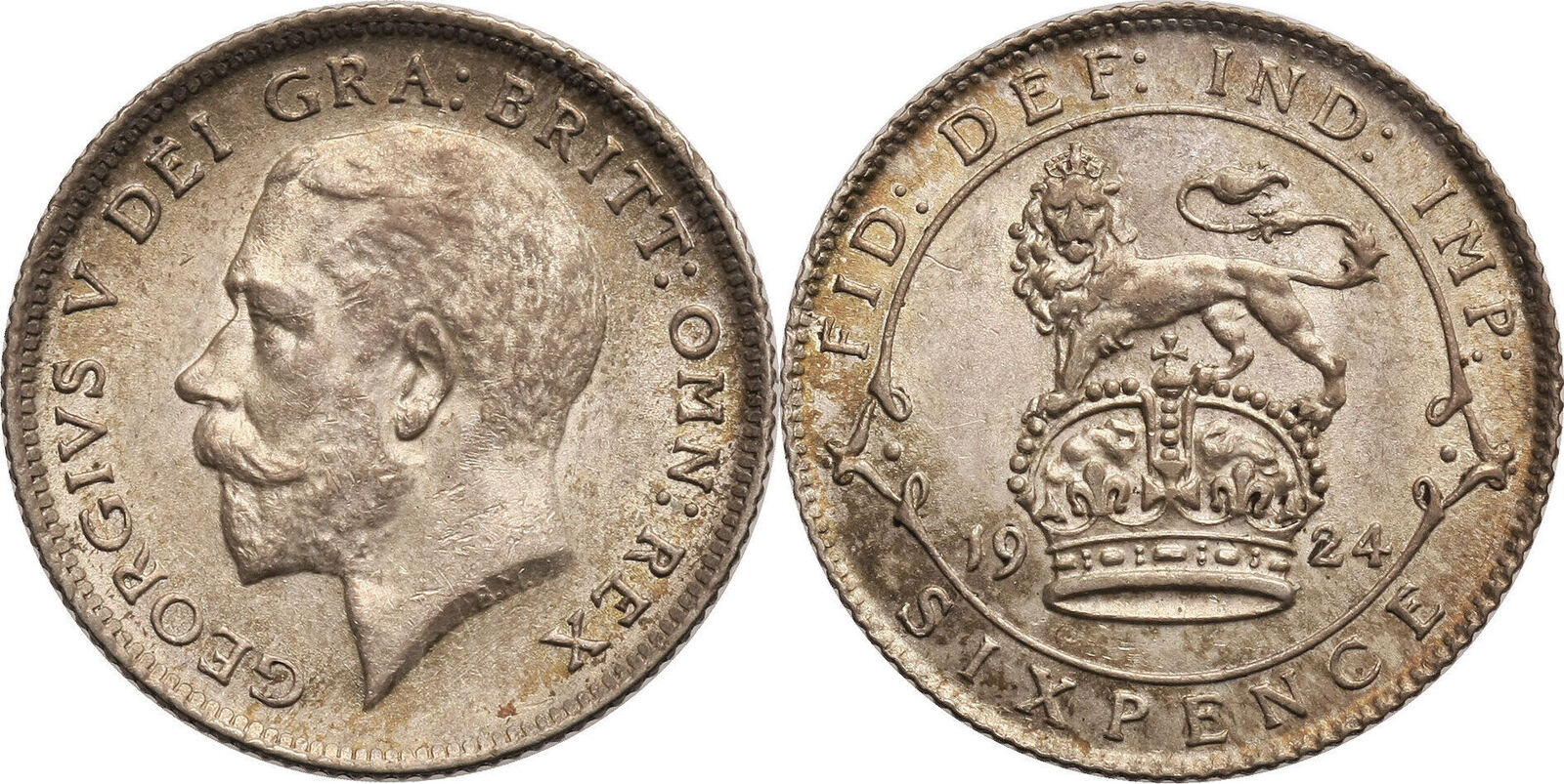 Great Britain 6 Pence 1924 George V XF/aUNC | MA-Shops