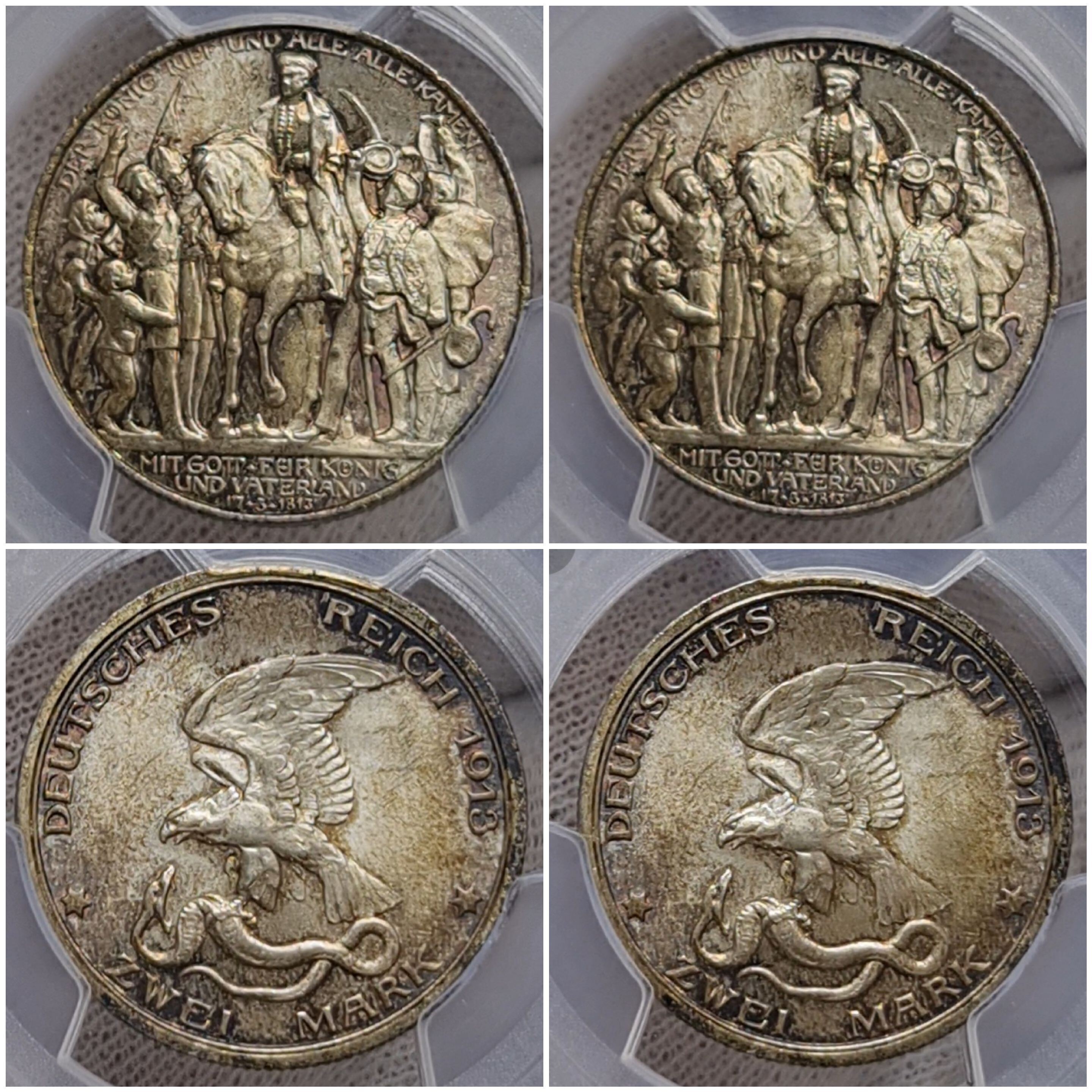 Germany Deutschland Preußen Prussia 2 Mark 1913 100 Jahre ...
