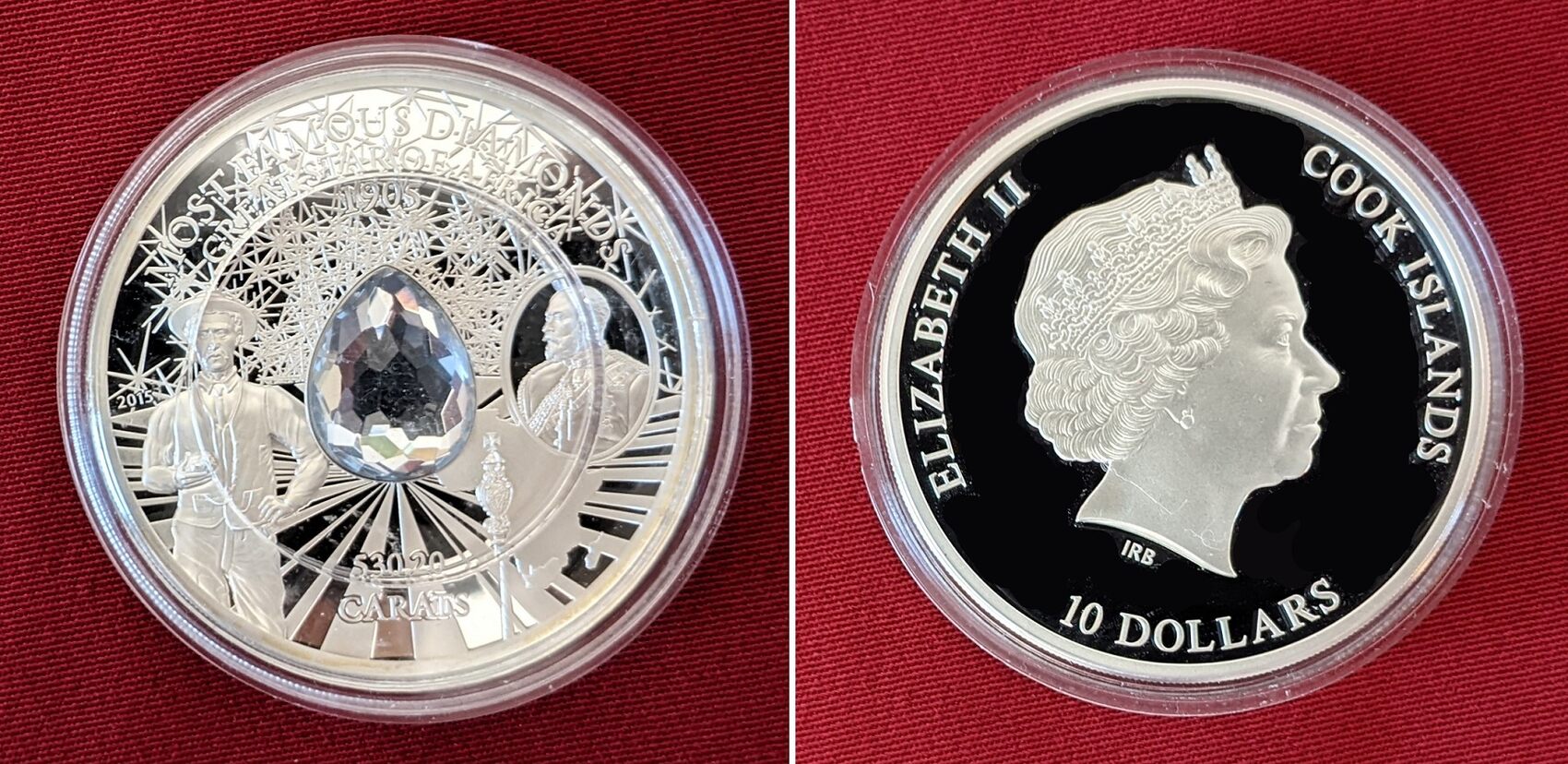 Cook Islands 10 Dollar Silbermünze - 2 oz silver proof coin 2015 Most ...