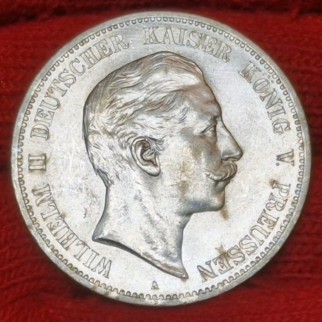 Deutschland Germany Kaiserreich Preußen 5 Mark 1907 Wilhelm II ...