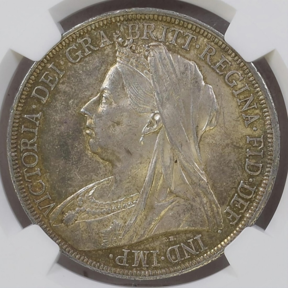 Großbritannien England Great Britain UK 1 Crown Silbermünze 1897 LXI Queen Victoria 1837 - 1901 ...