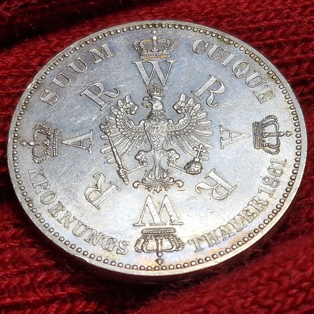 Brandenburg Preußen Königreich 1 Taler Krönungstaler 1861 Krönungstaler ...