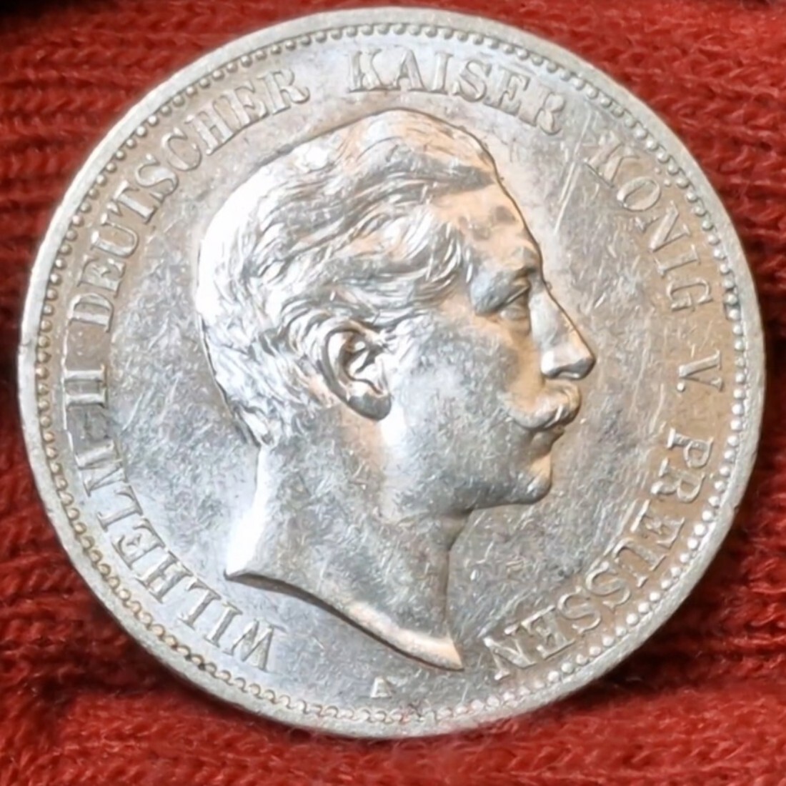 Deutschland Germany Kaiserreich Preußen 5 Mark 1907 Wilhelm II ...