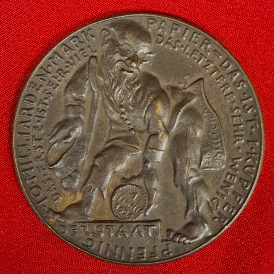 Deutschland Germany Karl Goetz Bronze Gußmedaille Bronze Cast ...
