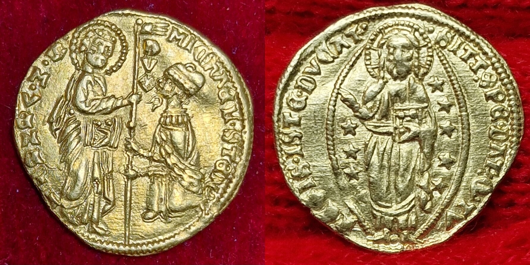 Venedig Venice Ducato Dukat 1400 - 1413 ND Michele Steno Doge AU weakly ...