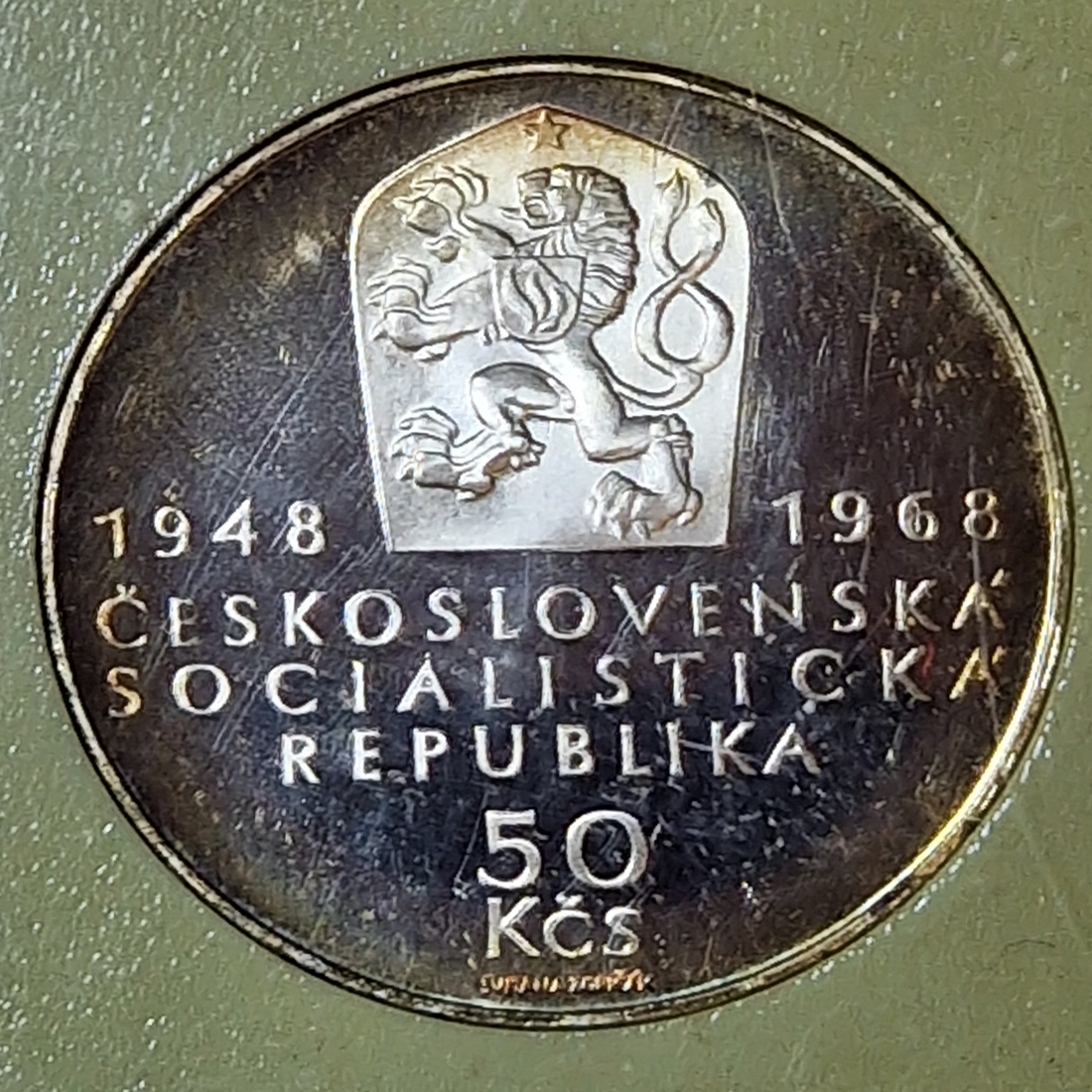Czechoslovakia Tschechoslowakei 50 Korun Kronen 1968 Prager Frühling ...