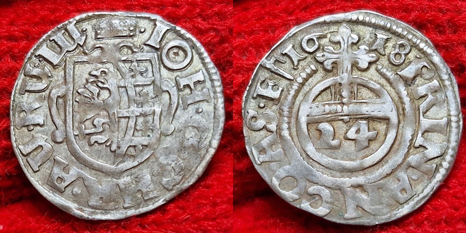 Anhalt-gemeinschaftlich Groschen 1/24 Taler 1618 Johann Georg I ...