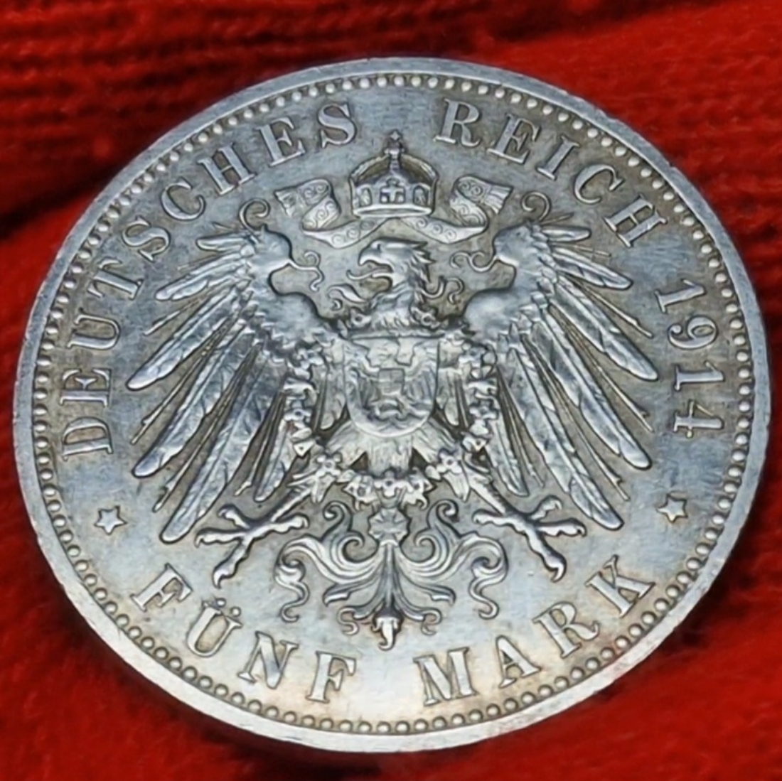 Anahlt Dessau 5 Mark 1914 Friedrich II. und Marie von Baden ...