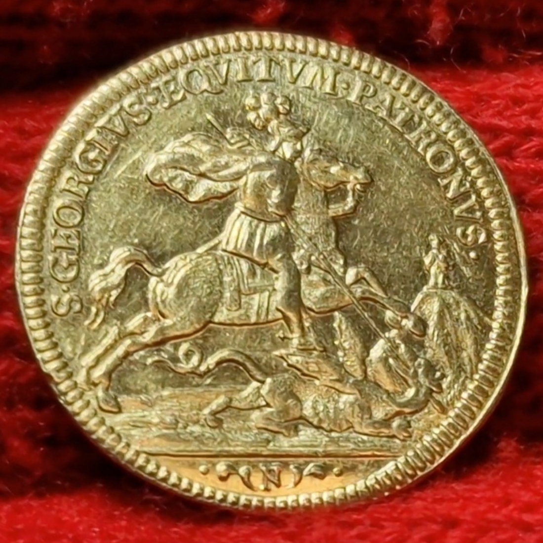 Germany Deutschland Nürnberg Goldmedaille zu 1 Dukat ND. O.J. 1716 ...