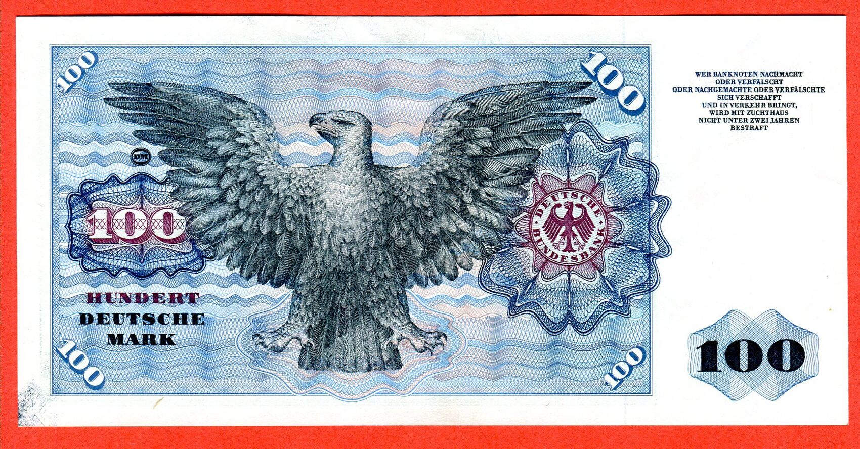 BRD, Deutsche Bundesbank 100 DM Deutsche Mark Banknote 1960 Kosmograph ...