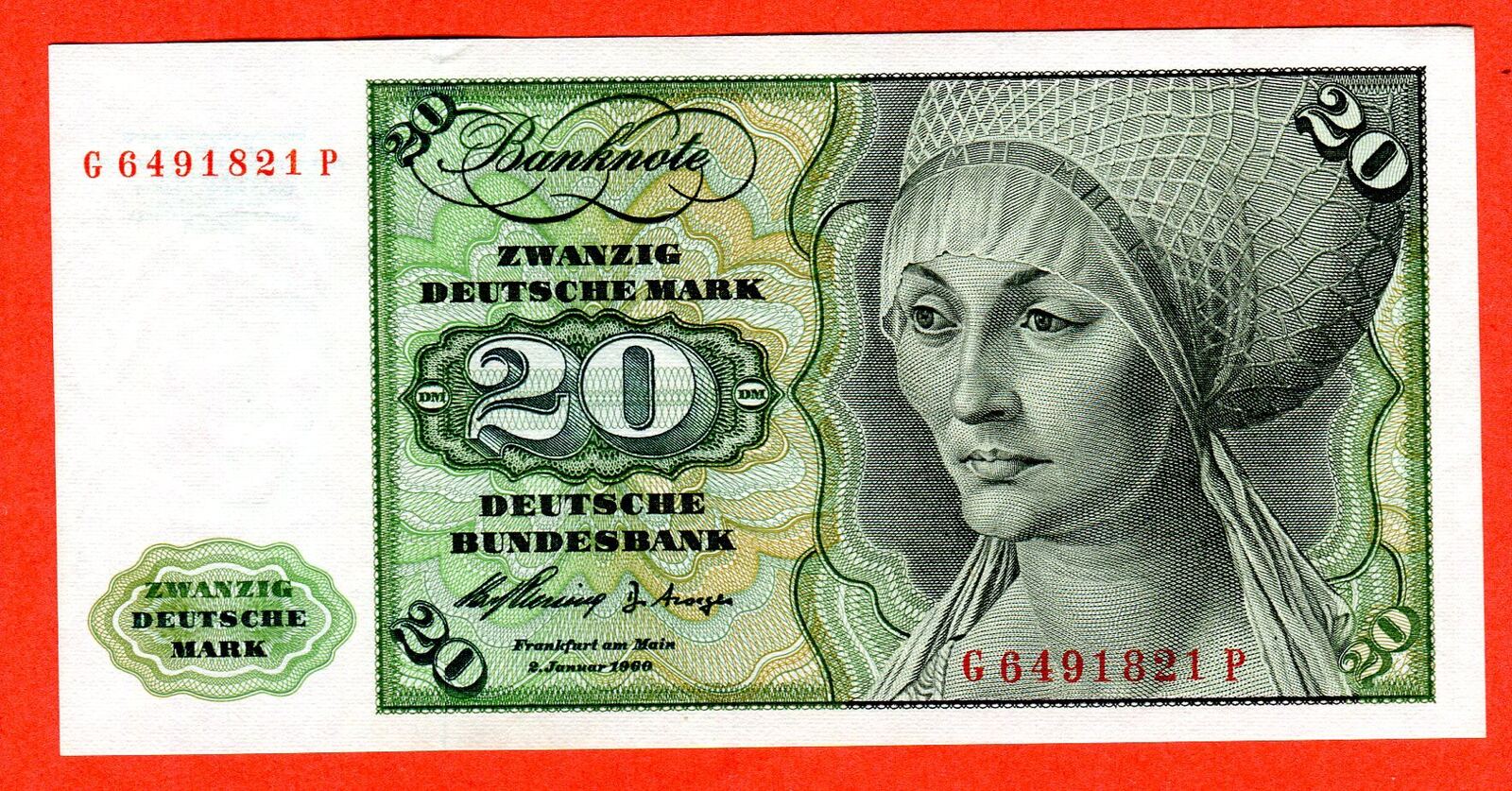 Western Germany FRG Bundesrepublik Deutschland 20 DM Deutsche Mark ...
