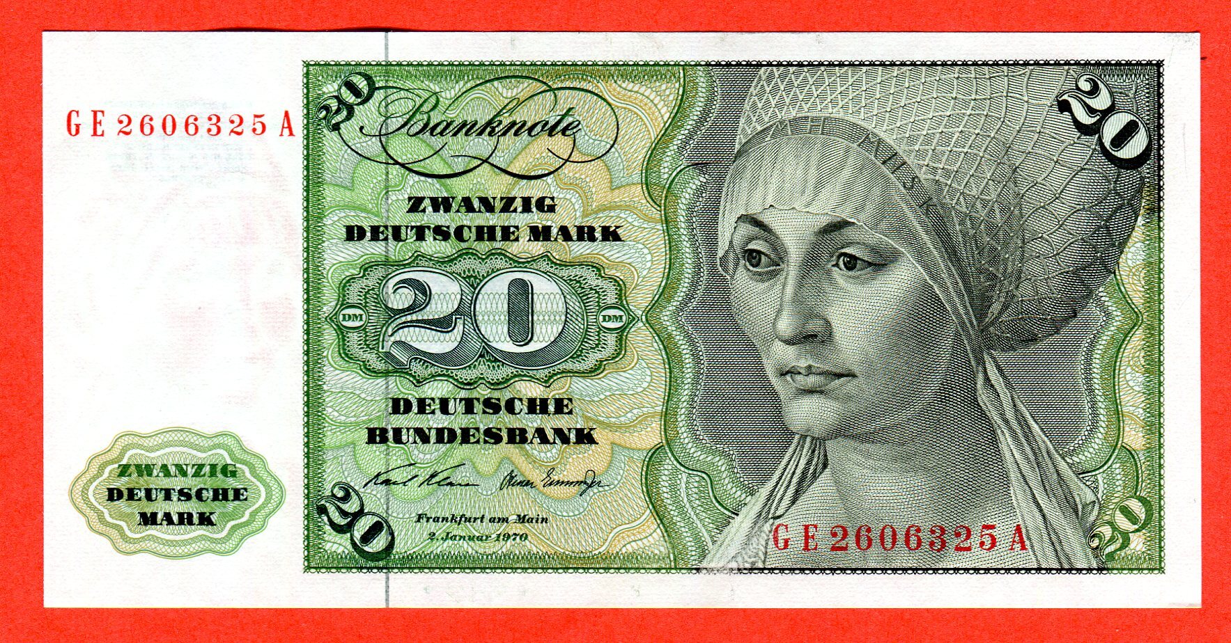 Western Germany FRG Bundesrepublik Deutschland 20 DM Deutsche Mark ...