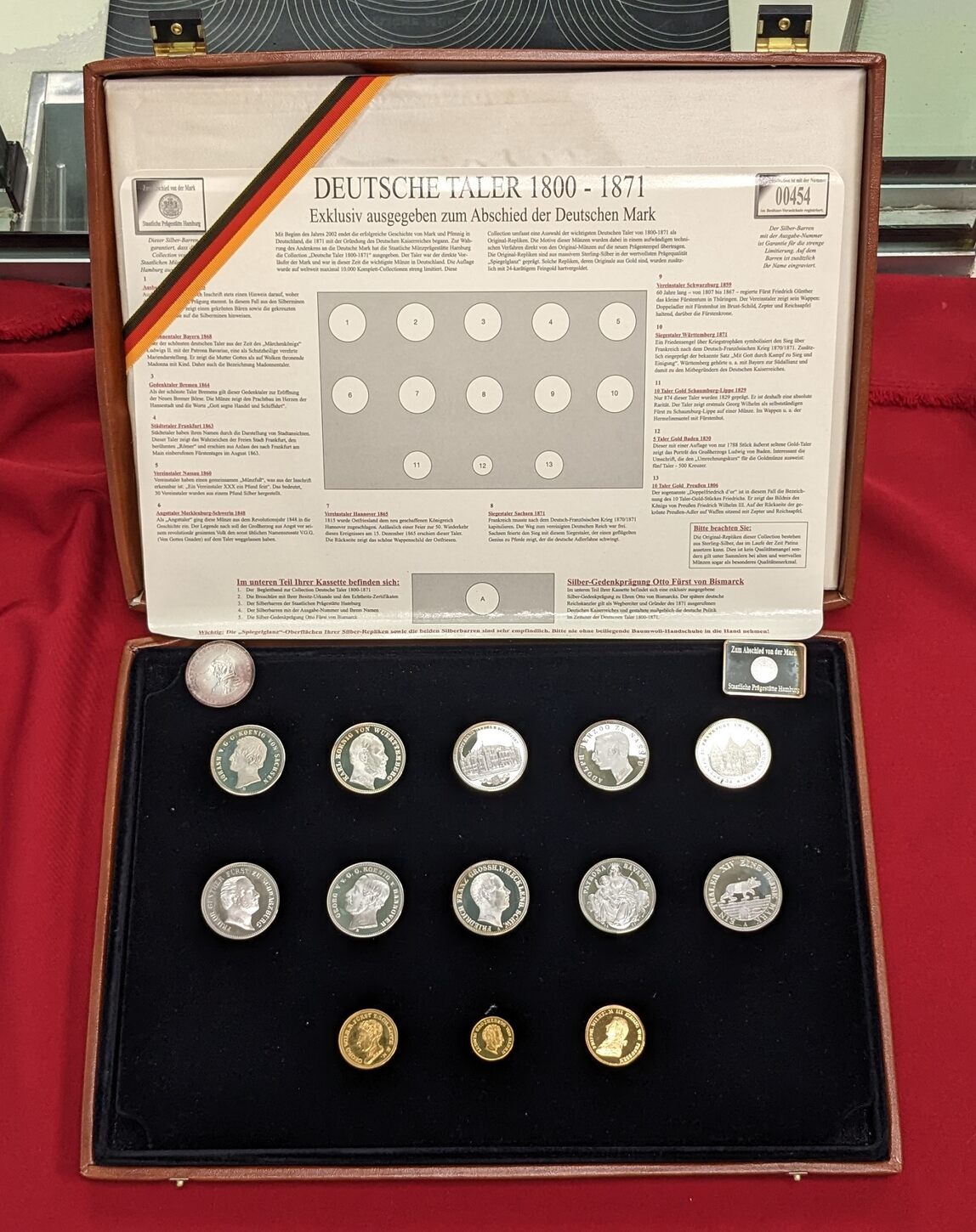 Deutschland Medaillensuite Silber / Silber vergoldet 2001 Repliken ...